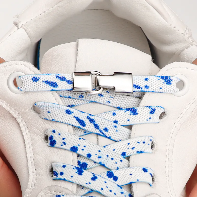 No Tie Shoelace Hook Locks Elastic Laces for Sneakers Kids Adult ...