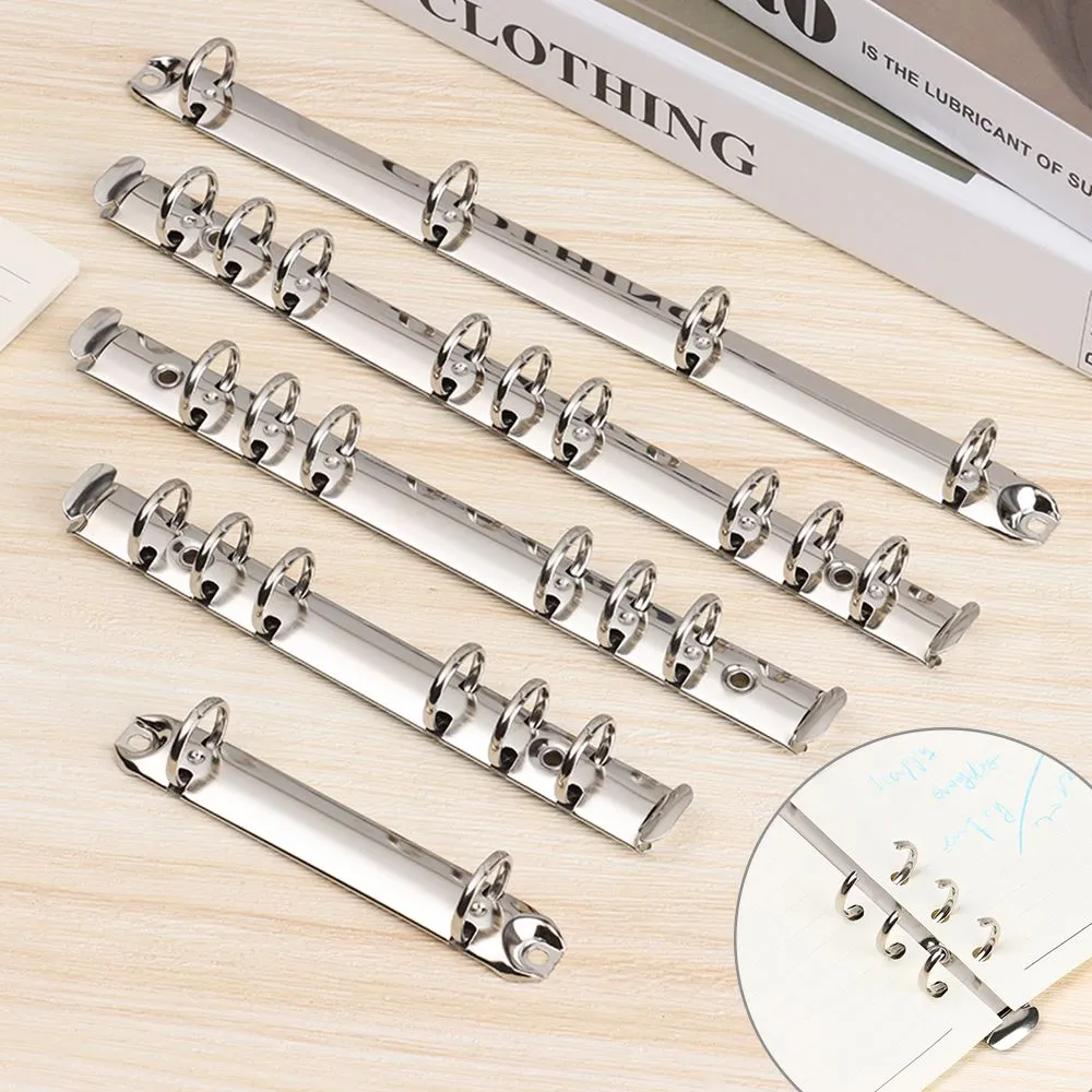 Metal Binder Clips | A4/B5/A5/A6/A7 Silver Loose-leaf Rings Scrapbook ...