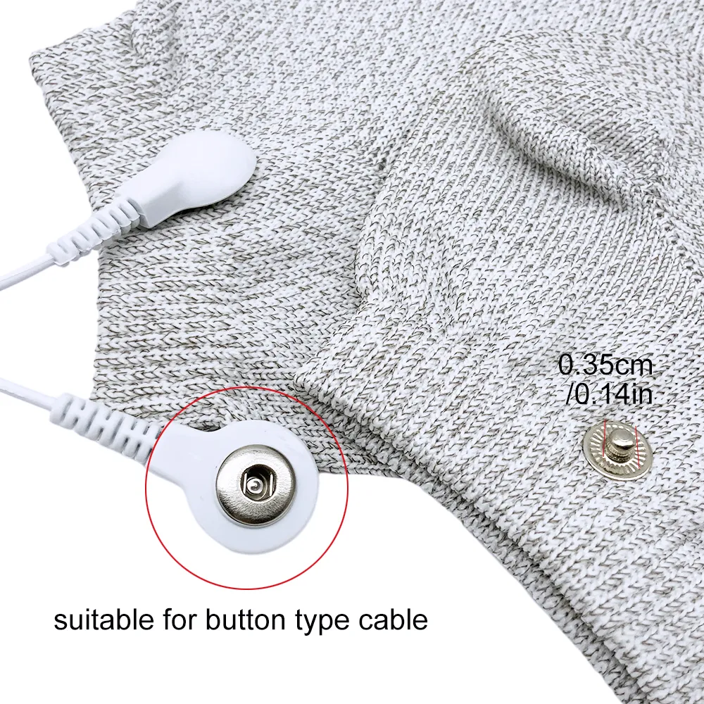 Conductive Silver Fiber Electrode TENS Socks for TENS EMS Unit ...