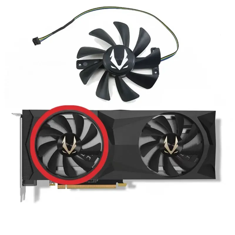 ZOTAC GeForce RTX 2080 2080 Ti Graphics Card Cooling Fan, 85MM 4PIN ...