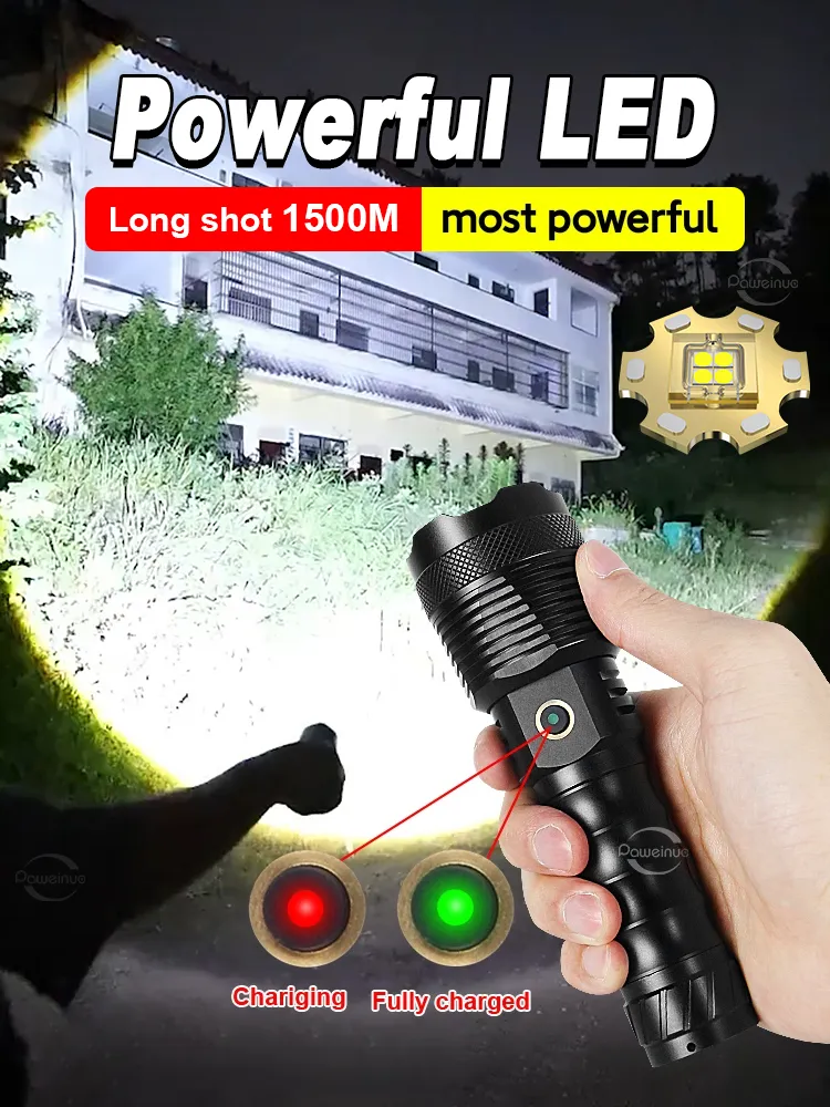 DHgate.com:Ultra Bright Flashlight, 50W High Power LED Flashlights ...