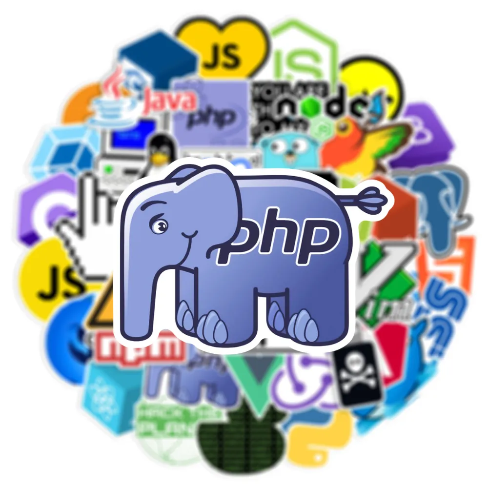 Fun Geek Java Programming cute stickers - Set of 10/50 for Skateboards ...