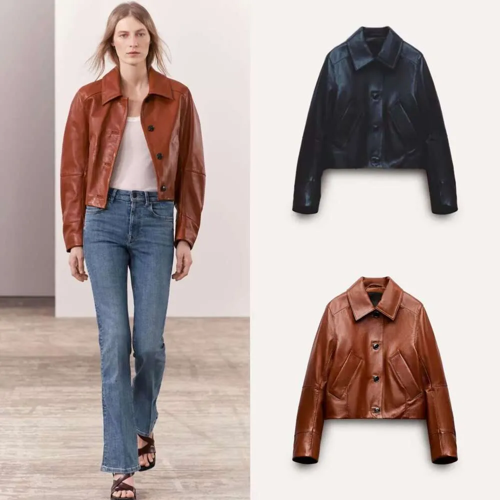 Womens Short Sleeve Jackets Stylish Faux Leather Short Jacket, Modern ...