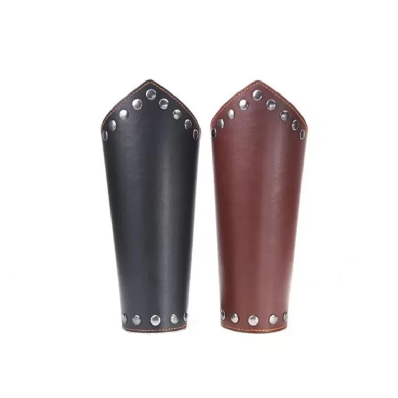 Steampunk Faux Leather Wide Bracer Lace Up Arm Armor Cuff Vintage ...