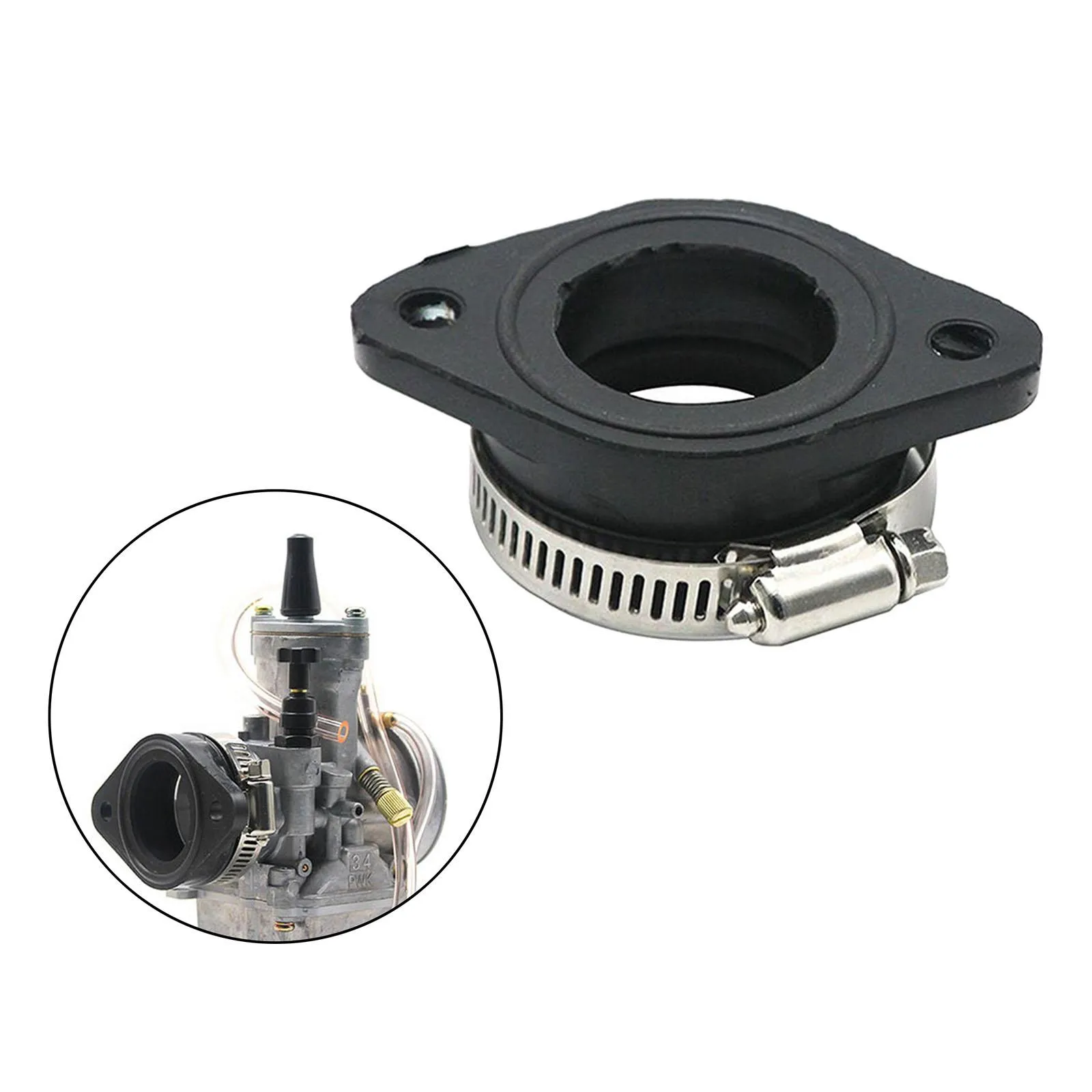 Upgraded 32/34mm Carburetor Intake Manifold Boot Joint, Durable Rubber ...