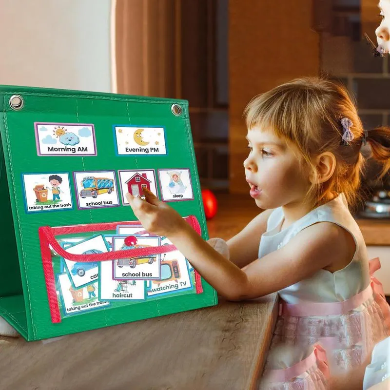Magnetic Whiteboard Weekly Calendar Kids' Visual Schedule With 72 ...
