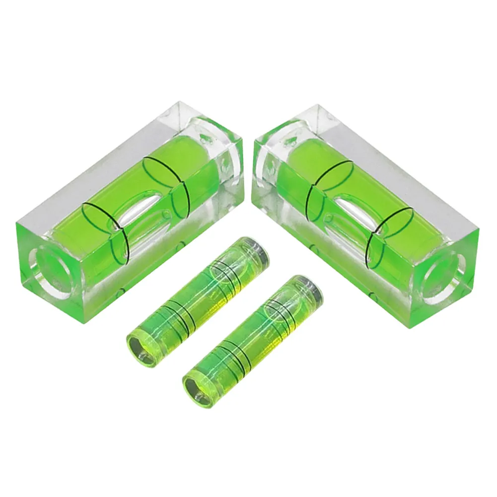 Mini Spirit Bubble Levels for Levelling, 2 Pack Tubular Small Square ...