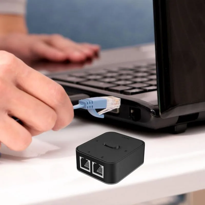 2 Port Gigabit Ethernet Network Switch Desktop Ethernet Hub For Fast ...