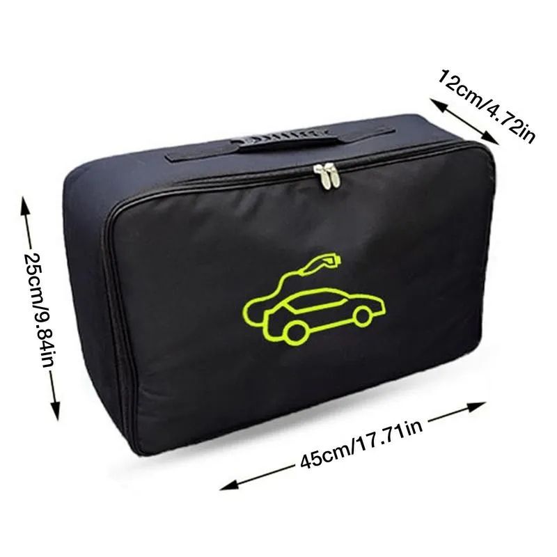 Fire-Resistant Car Charging Cable Organizer Bag for Electric Vehicles ...
