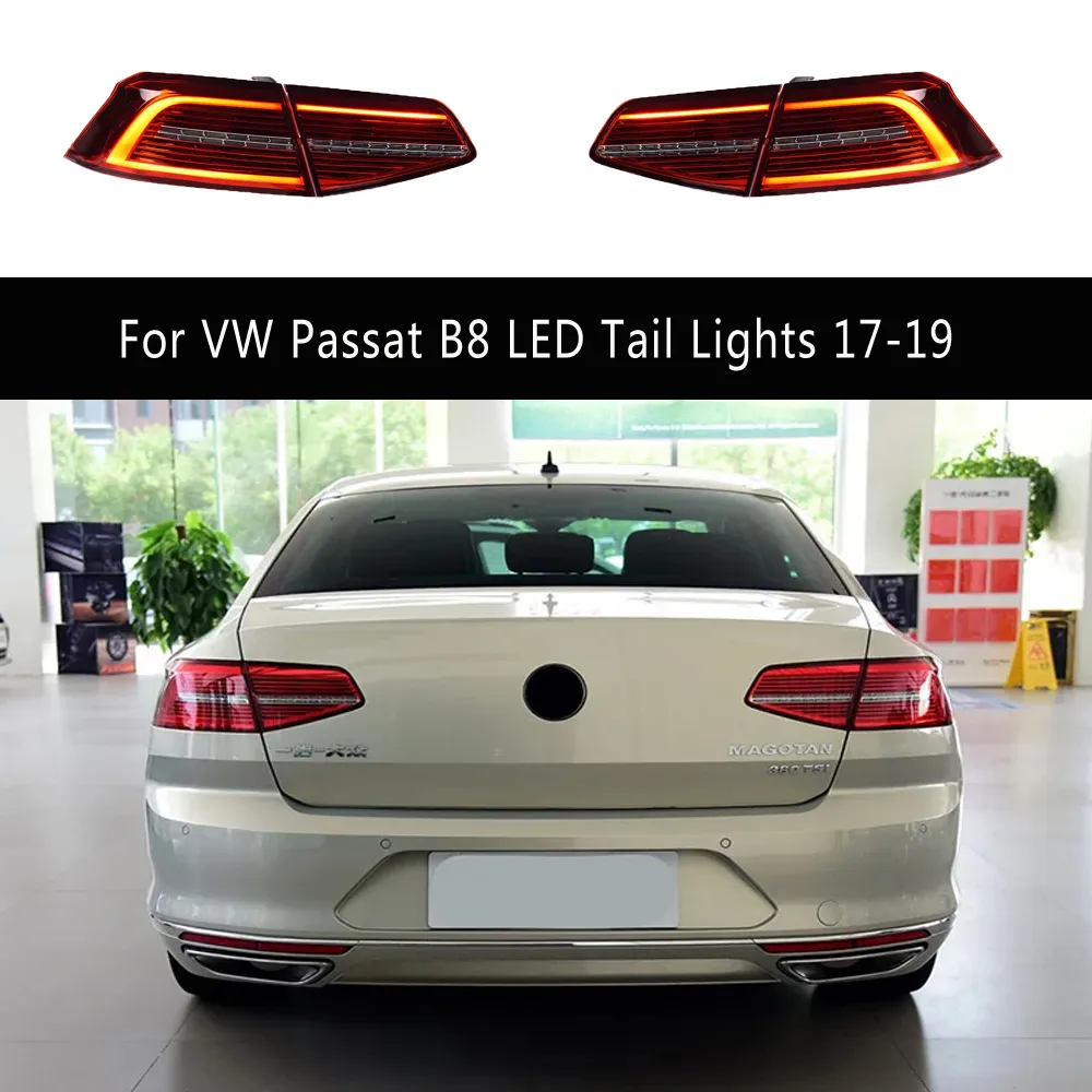 VW Passat B8 LED Tail Lights: 17-19 Upgrade - Car Styling Brake ...