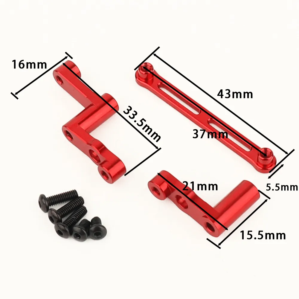 MJX 1/16 RC H16 16207 16208 16209 16210 Metal Steering Linkage Assembly ...