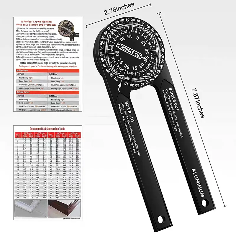 DHgate.com:360° Aluminum Alloy Horizontal Angle Measuring Tool - Pro ...