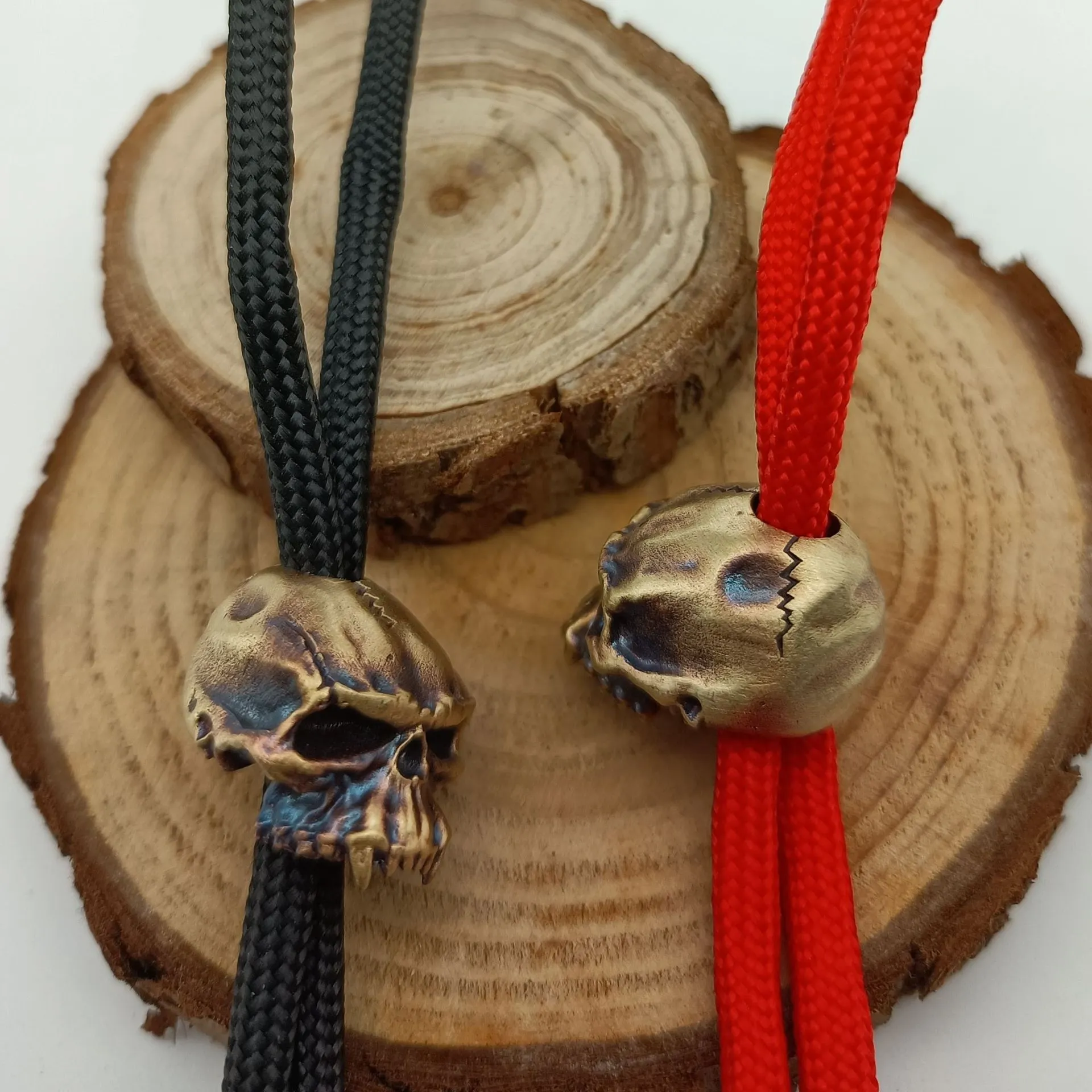 DHgate.com:2024 Brass Orc Skull Knife Bead for EDC Tools, Flashlights ...