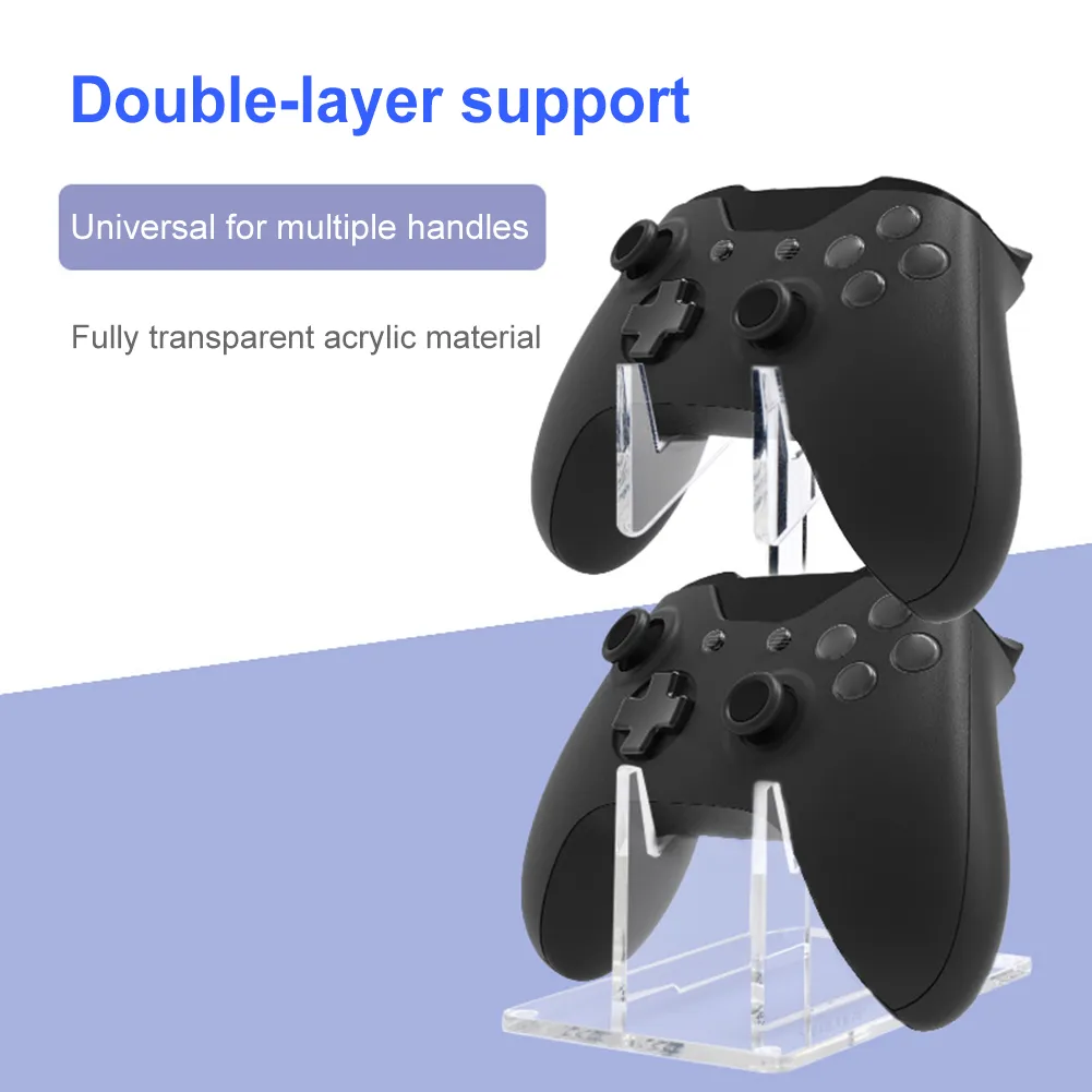 PS5/PS4/Xbox/Switch Acrylic Controller & Headphone Stand - Black Gaming ...