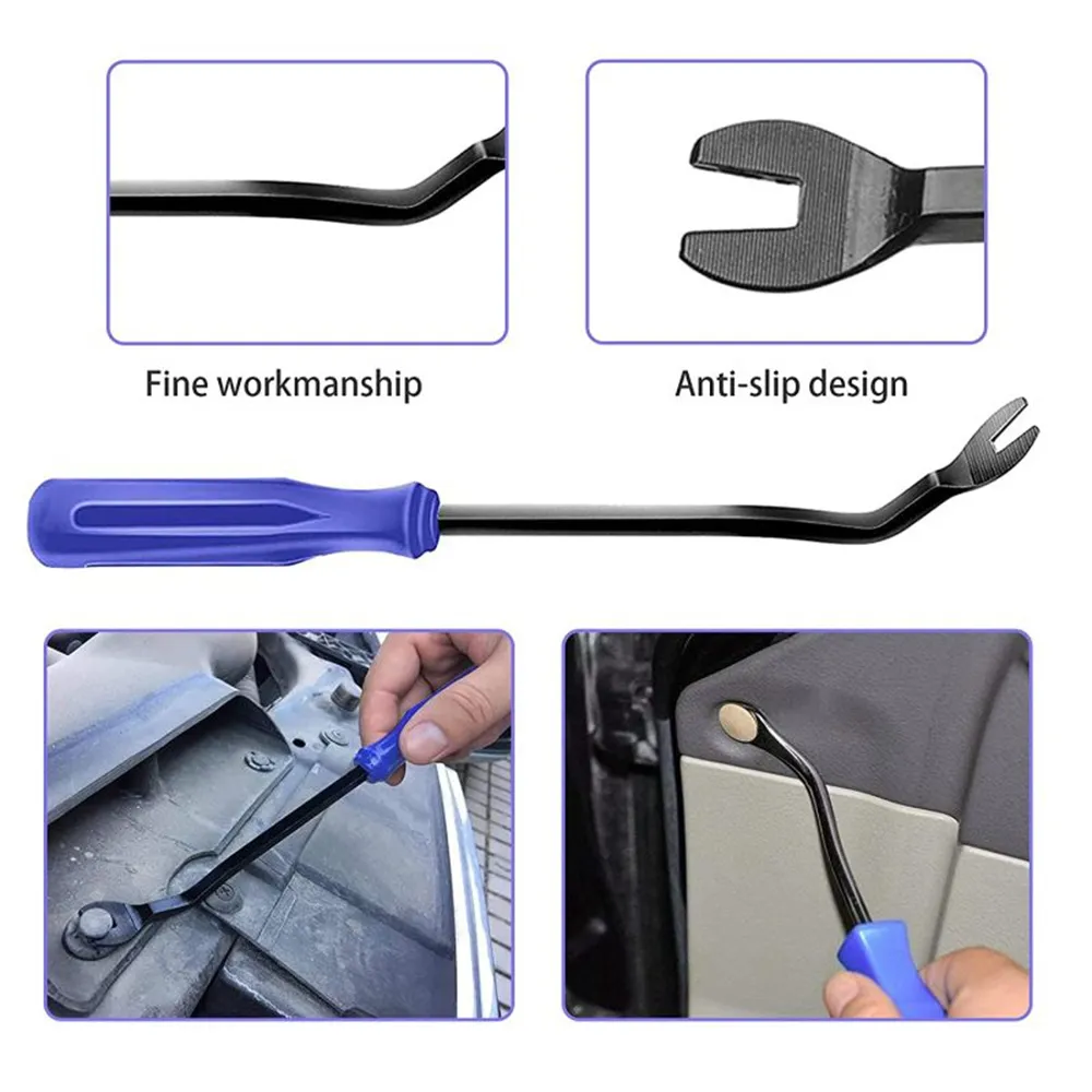 Plastic Pry Tools Kit - Auto Trim Removal Fastener Remover Installer ...