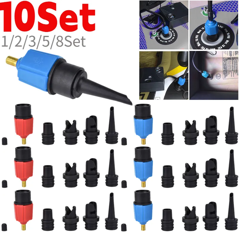 Air Pump For Inflatable Dinghy Adaptor Kit: Universal Valve Converter ...