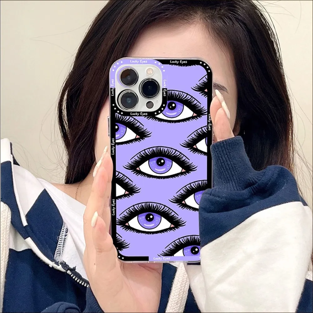 DHgate.com:2024Turkish Evil Eye iPhone Case, Transparent Shockproof ...
