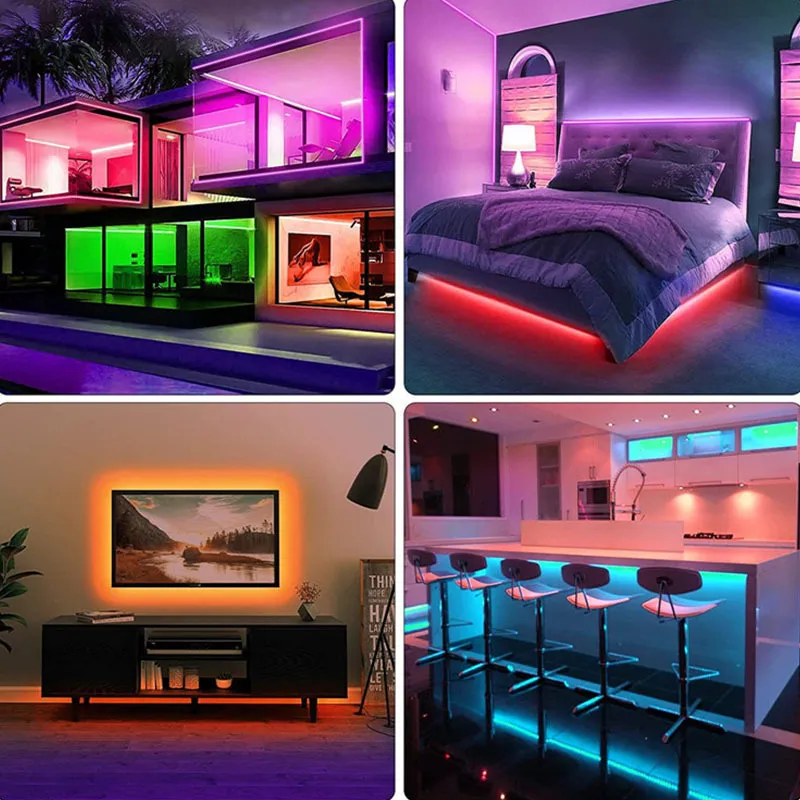 Smart RGB LED USB Strip Light: Colorful SMD5050, 30 LEDs/m, Voice/APP ...