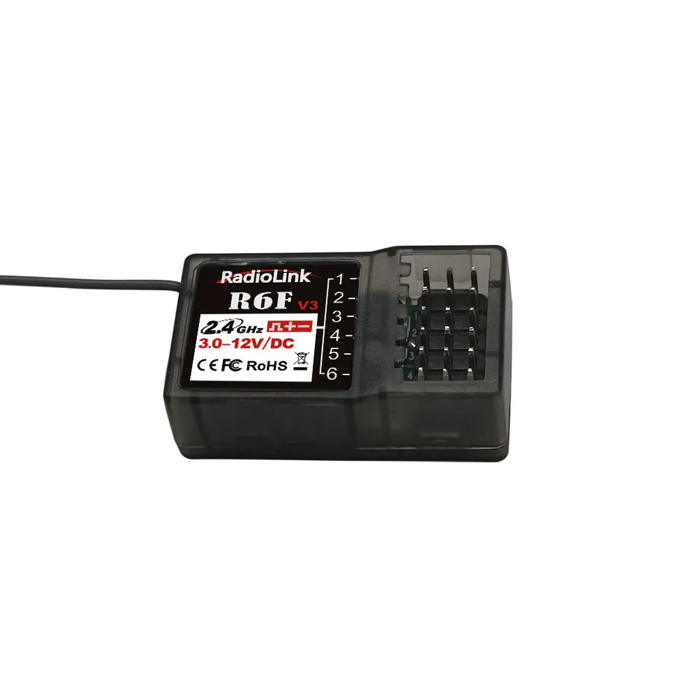 DHgate.com:Radiolink R6F V3 / R6FG V4 Gyro 2.4G 6CH Receiver for RC4GS RC6GS T8FB T8S Radio ...