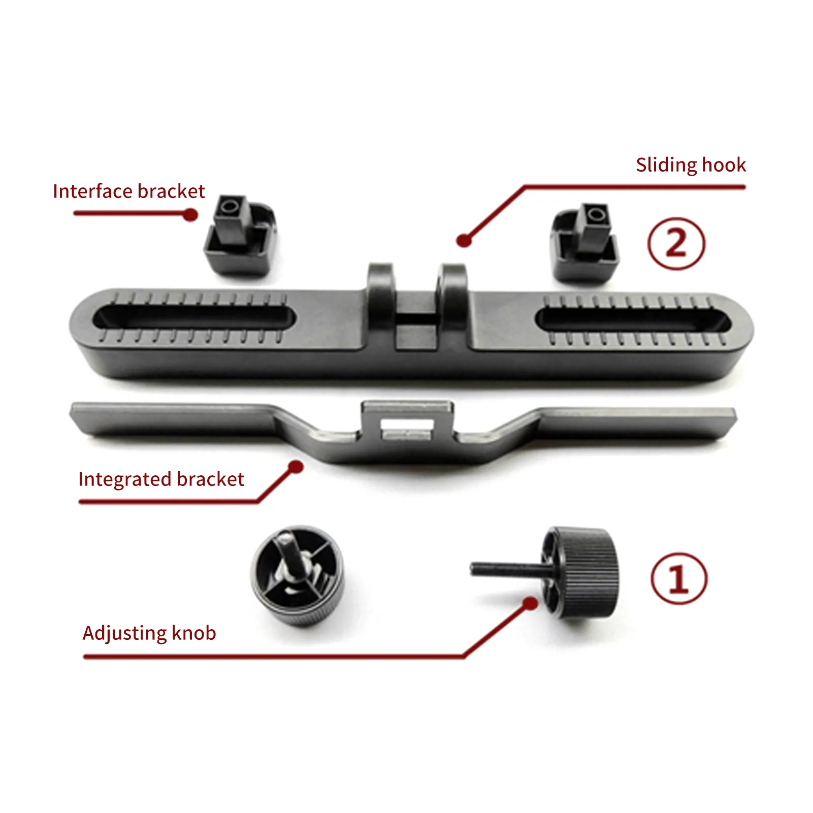 ISOFIX LATCH Car Seat Belt Connector Interfaces Guide Bracket Holder ...