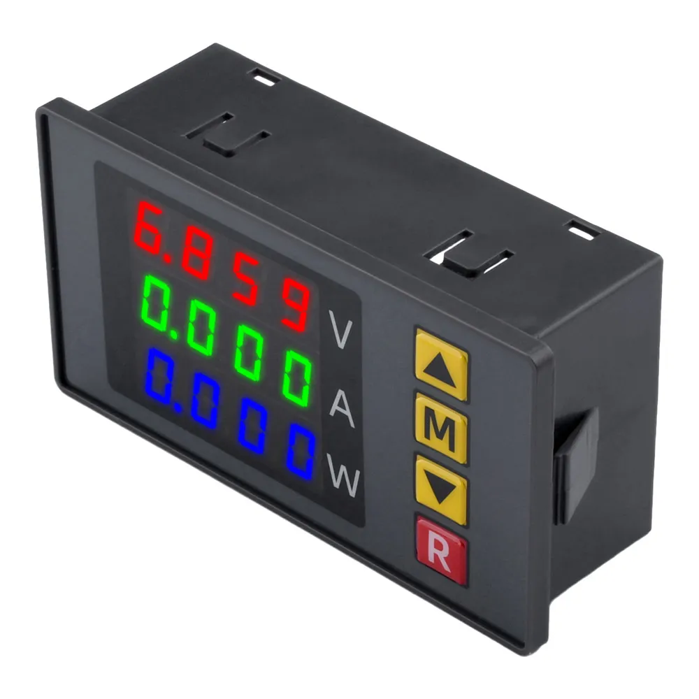 1000W Digital Voltmeter Amperemeter Wattmeter 10A 4-Bit DC Voltage ...