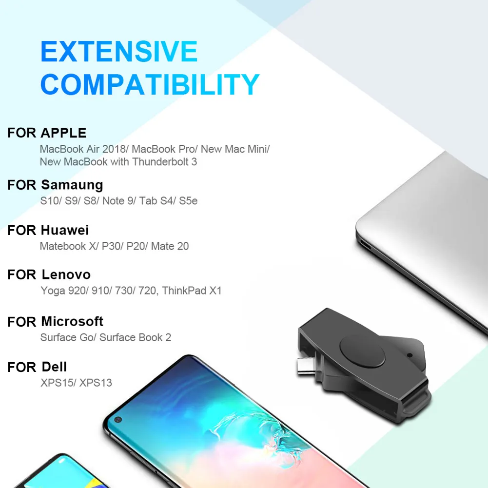 Type-C SIM Smart Card Reader USB-C for Bank Card IC ID EMV SD TF MMC ...