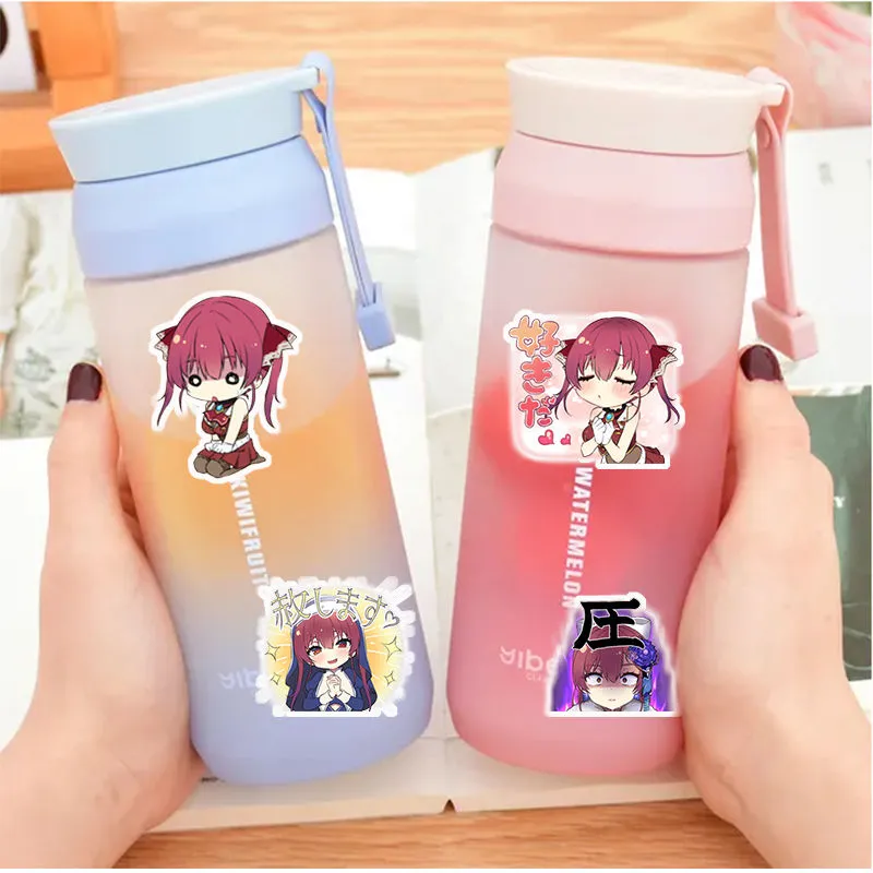 Houshou Marine Anime Sticker Waterproof Student Stationery Kids Poster ...