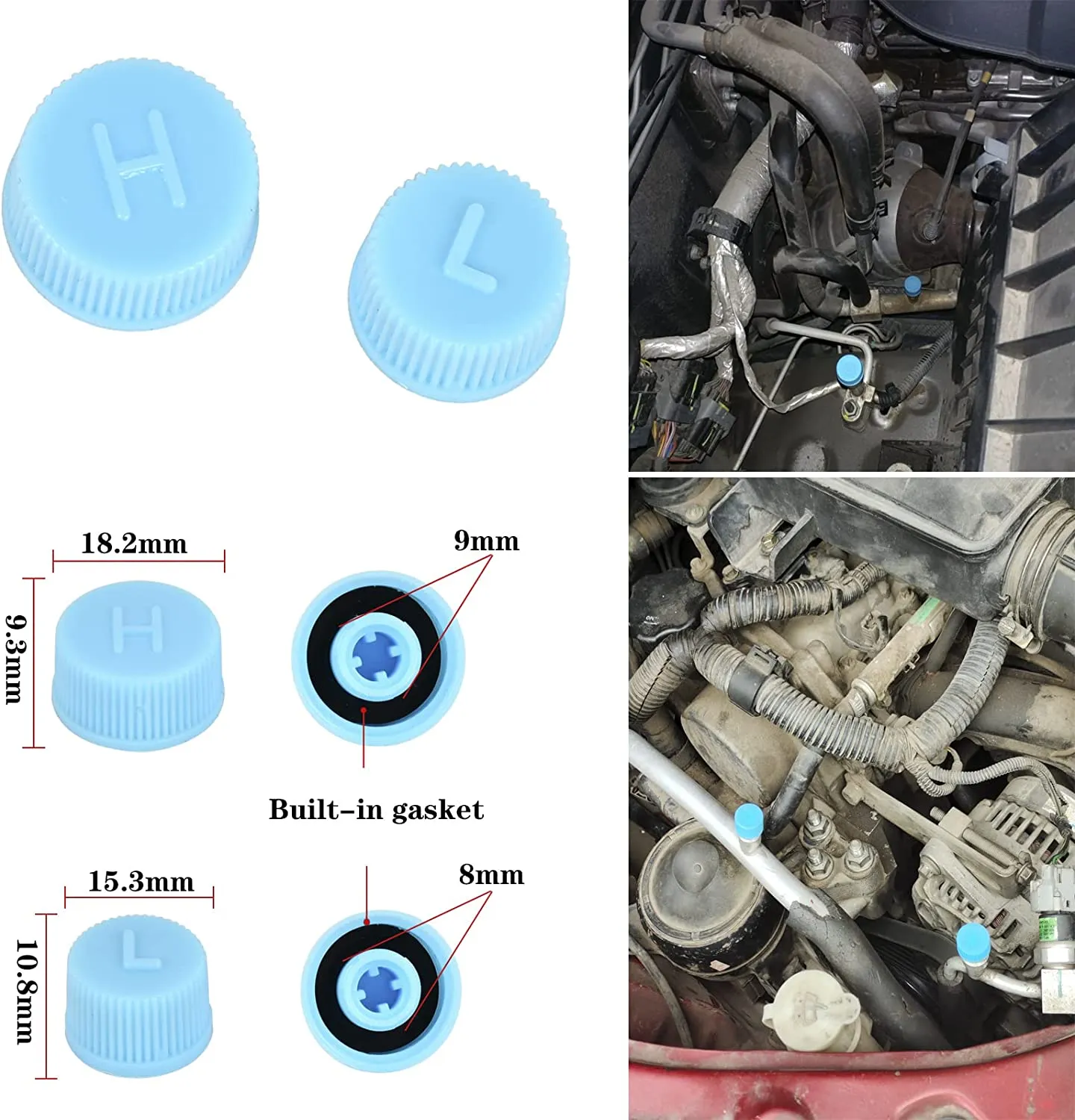 Car AC Valve Cores Assortment, A/C AC Shrader Valve Core & Tool For ...