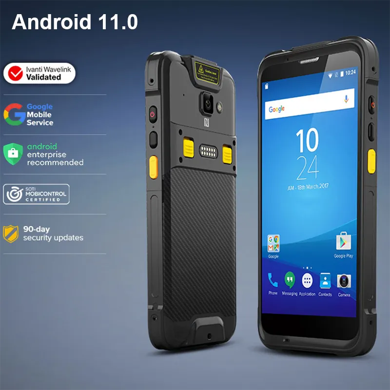 Android 11 Rugged PDA: 5.5'' UHF Reader, WiFi 6, USB 3.0, Industrial ...