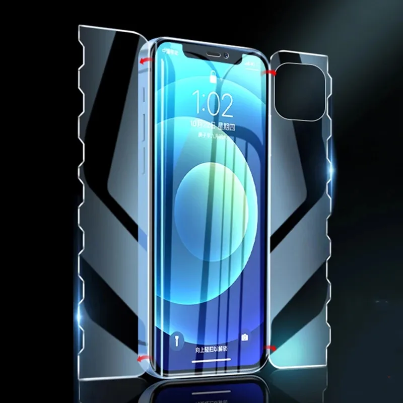 Clear Hydrogel Film For IPhone 14/11/12/13 Pro Max/Mini/14 Plus/X/S Max ...