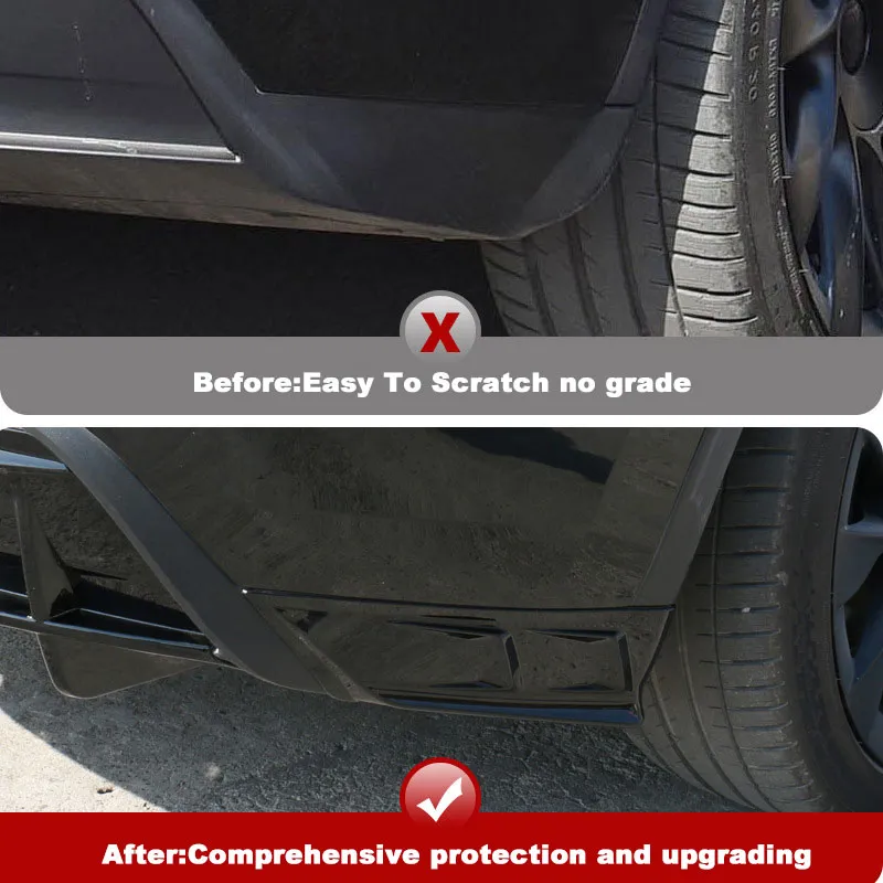Rear Bumper Side Corner Diffuser Lip for Tesla Model Y - Lower Corner ...