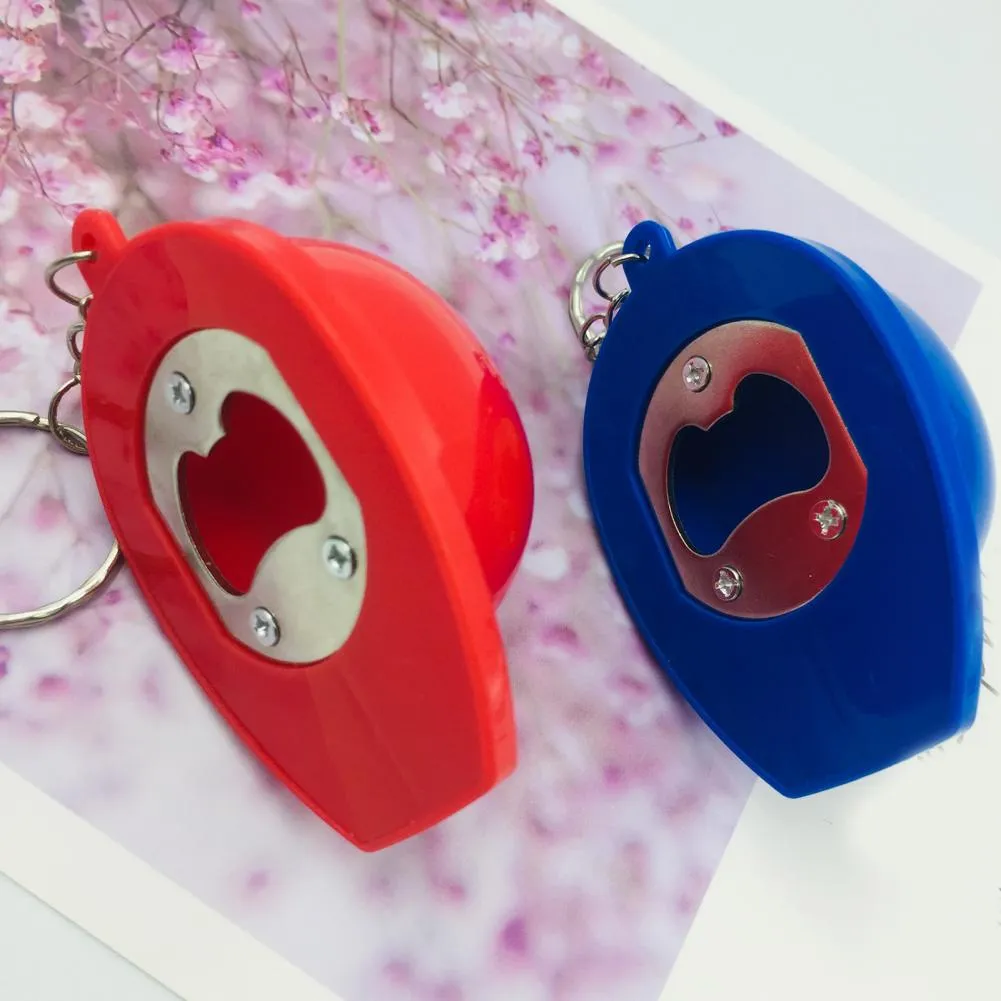 2-Piece Mini Hard Hat Keychain Bottle Opener Set - Cute & Functional ...