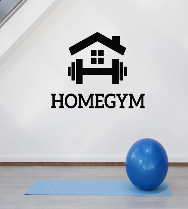 Removable Sports Room Decal Personalised Wall Stickers For Home Gym And ...