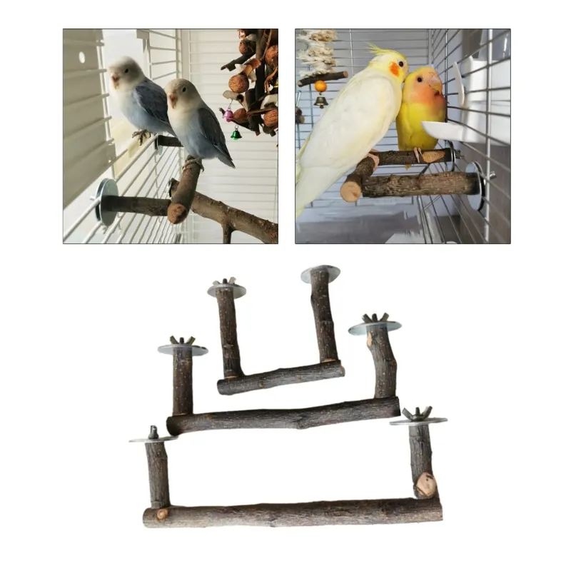 DHgate.com:"Natural Wood Bird Stand Perch Grooming Bar with Claw ...