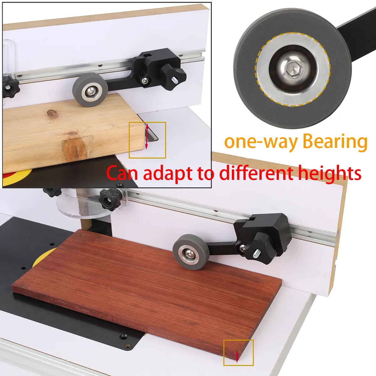 DHgate.com:Aluminum Alloy Featherboard with One-Way Bearing Roller for ...