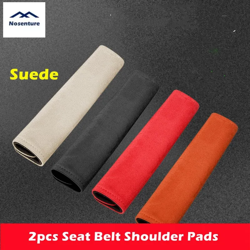 2-Pack Suede seat seat belt covers - Safe Shoulder Pads for Adults ...