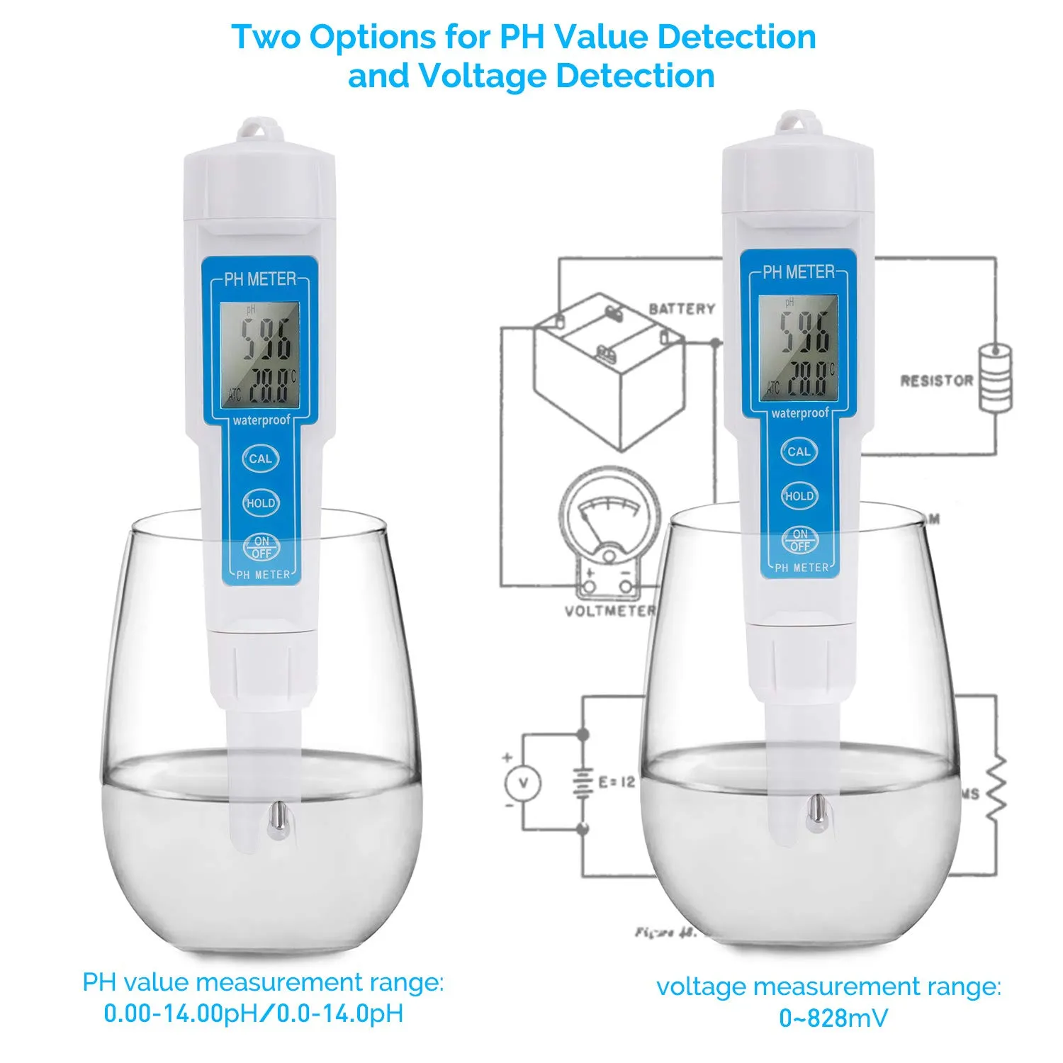 Digital Water Quality Tester: TDS PH EC Temperature Meter - Ideal for ...