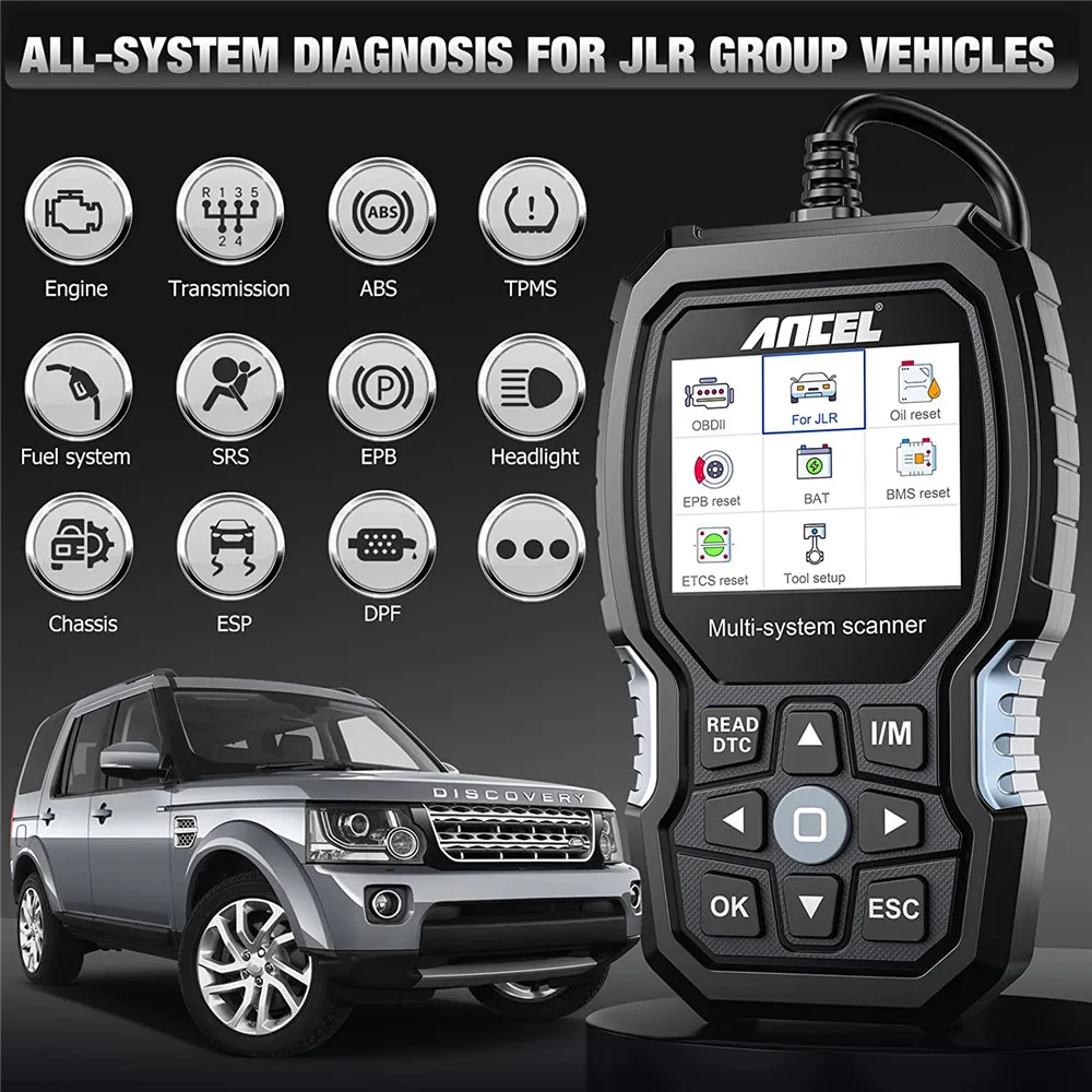 Best OBD2 Scanner for Gas & Diesel: ANCEL LD700 Full Diagnostic Tool ...