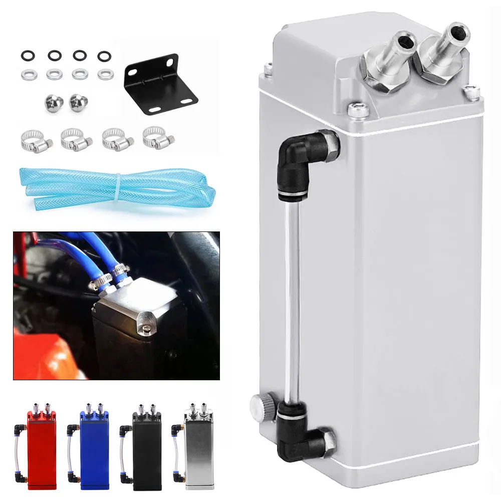 Universal 1L Aluminum Racing Fuel Surge Tank With Oil Reservoir And ...