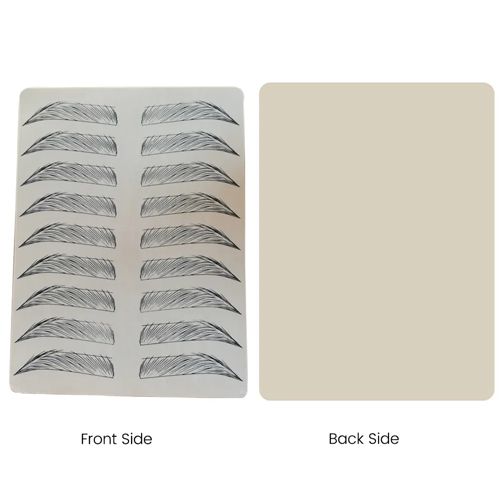 DHgate.com:Mens Microblading Practice Skin - Latex Fake Eyebrows for Tattoo Brow Hair Stroke ...