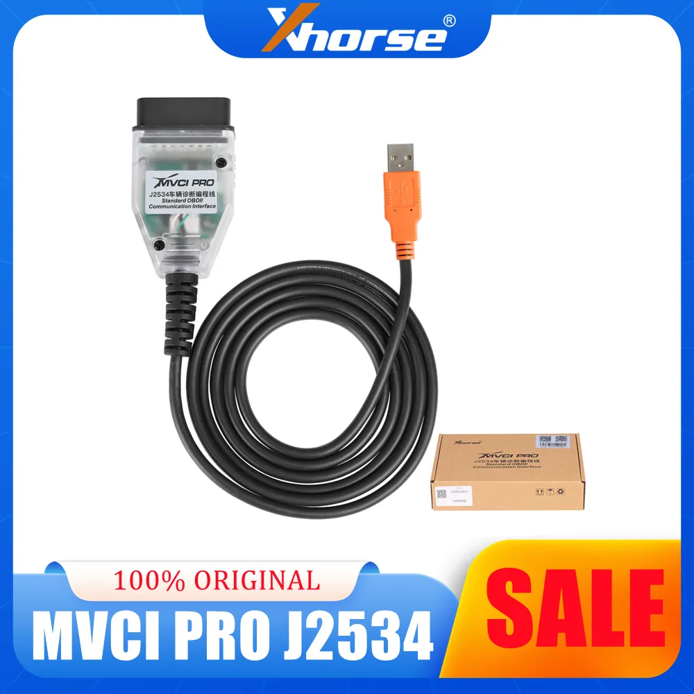 Xhorse MVCI PRO J2534 Passthru Cable Car Diagnostic & Key Programming ...