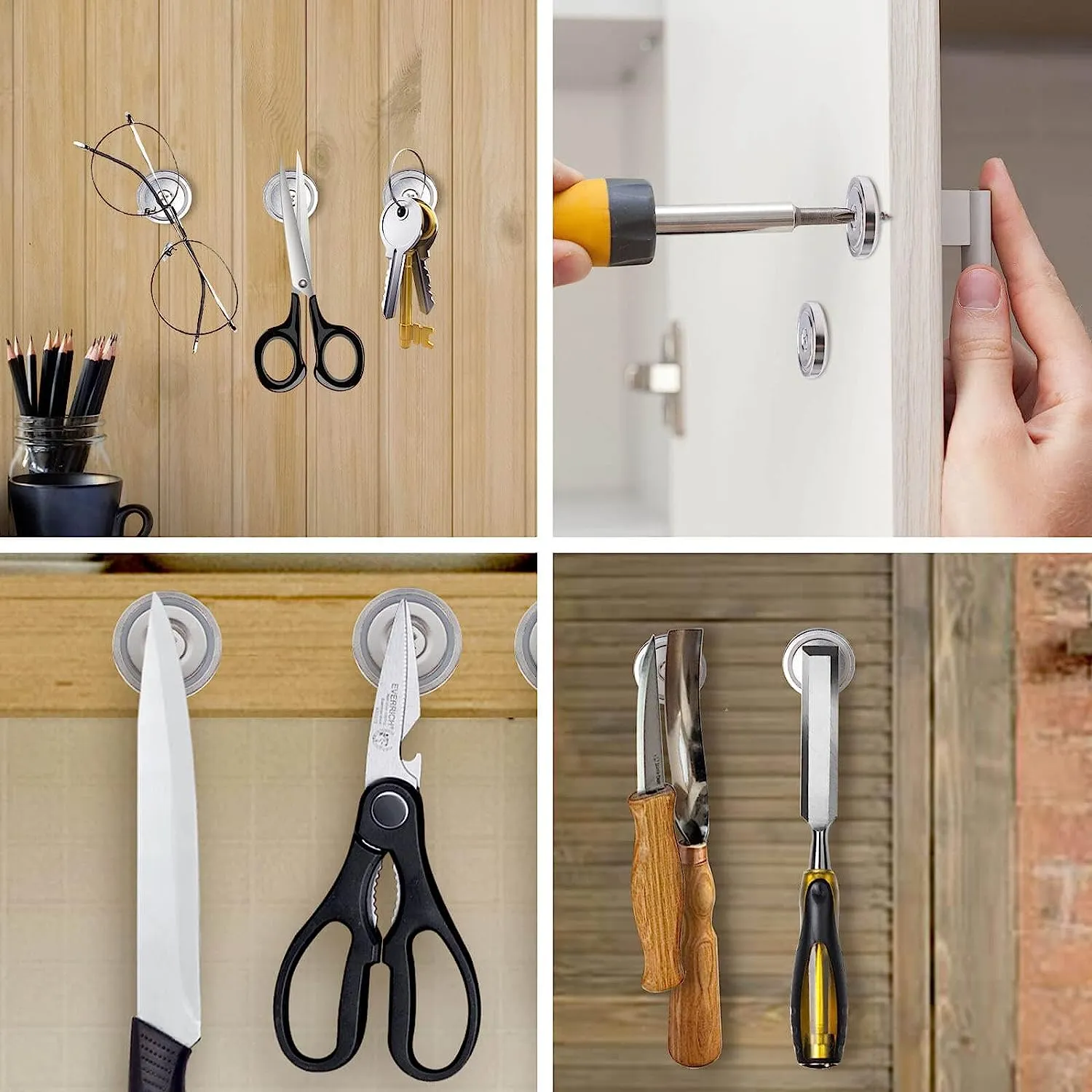 Neodymium Disc Magnets: 5.5mm Countersunk Rare Earth Magnets, N35 Grade ...