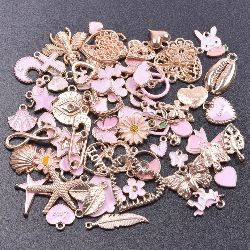 DHgate.com:Alloy Charms for DIY Bracelets - 14K Gold-plated Enamel ...