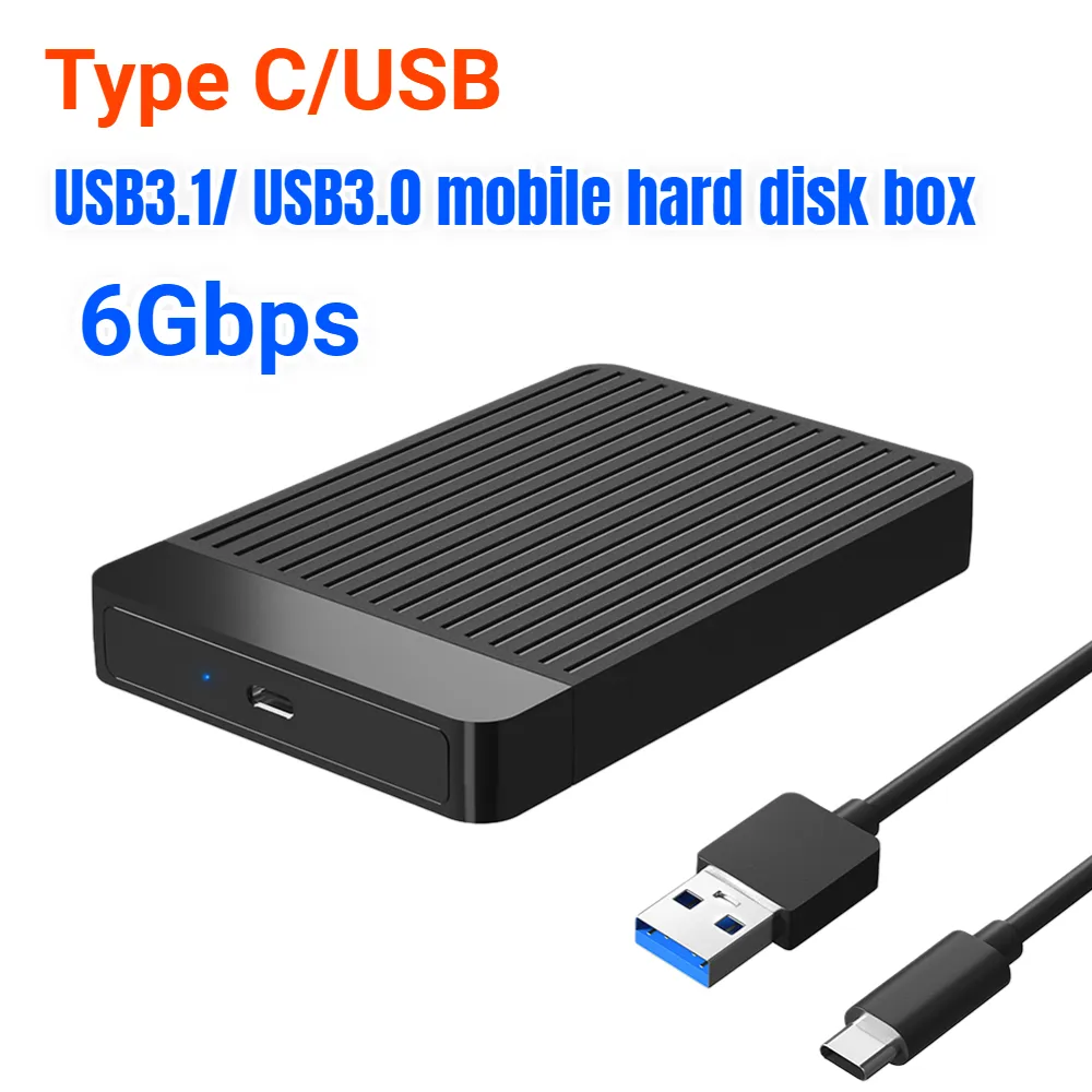 5-Inch SATA to USB 3.0 External Storage HDD Enclosure with Type-C Cable for SSD/HDD from Dhgate ...