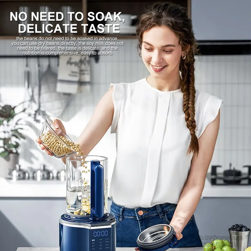 DHgate.com:37K RPM Low-Noise Soymilk Maker - 12H Timing, 1.5L Capacity ...