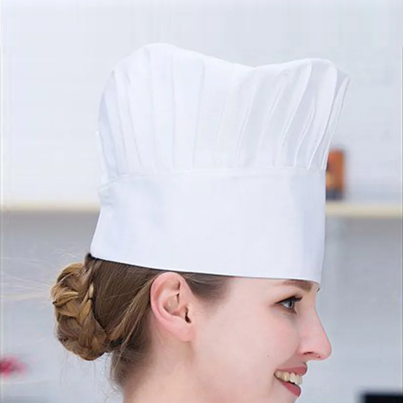 DHgate.com:9-Color Adjustable Pleated Mushroom Chef Hat for Women ...