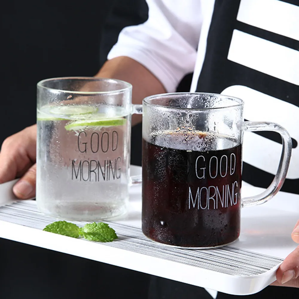 DHgate.com:Glass Coffee Mug - 400ml Transparent Creative Glassware for ...
