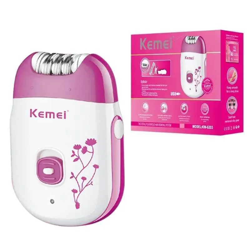 Kemei 6203 Powerful Kemei Lady Epilator For Women Facial & Body Hair ...