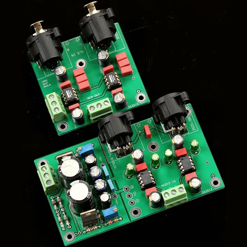 2-Channel RCA to Single-Ended Finished Preamp Board w/ NE5532 Op-Amp ...