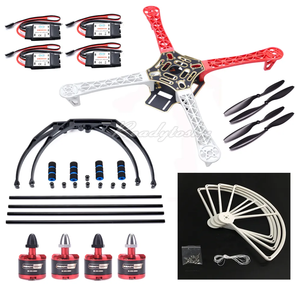 F450 450mm RC Quadcopter Frame Kit With Landing Gear, Propeller Guard ...